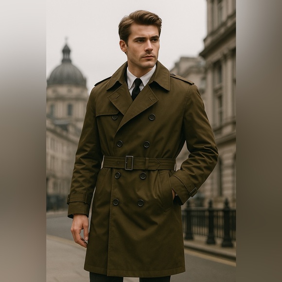 American Apparel | Jackets & Coats | Us Army Mens Heritage Green Trench ...